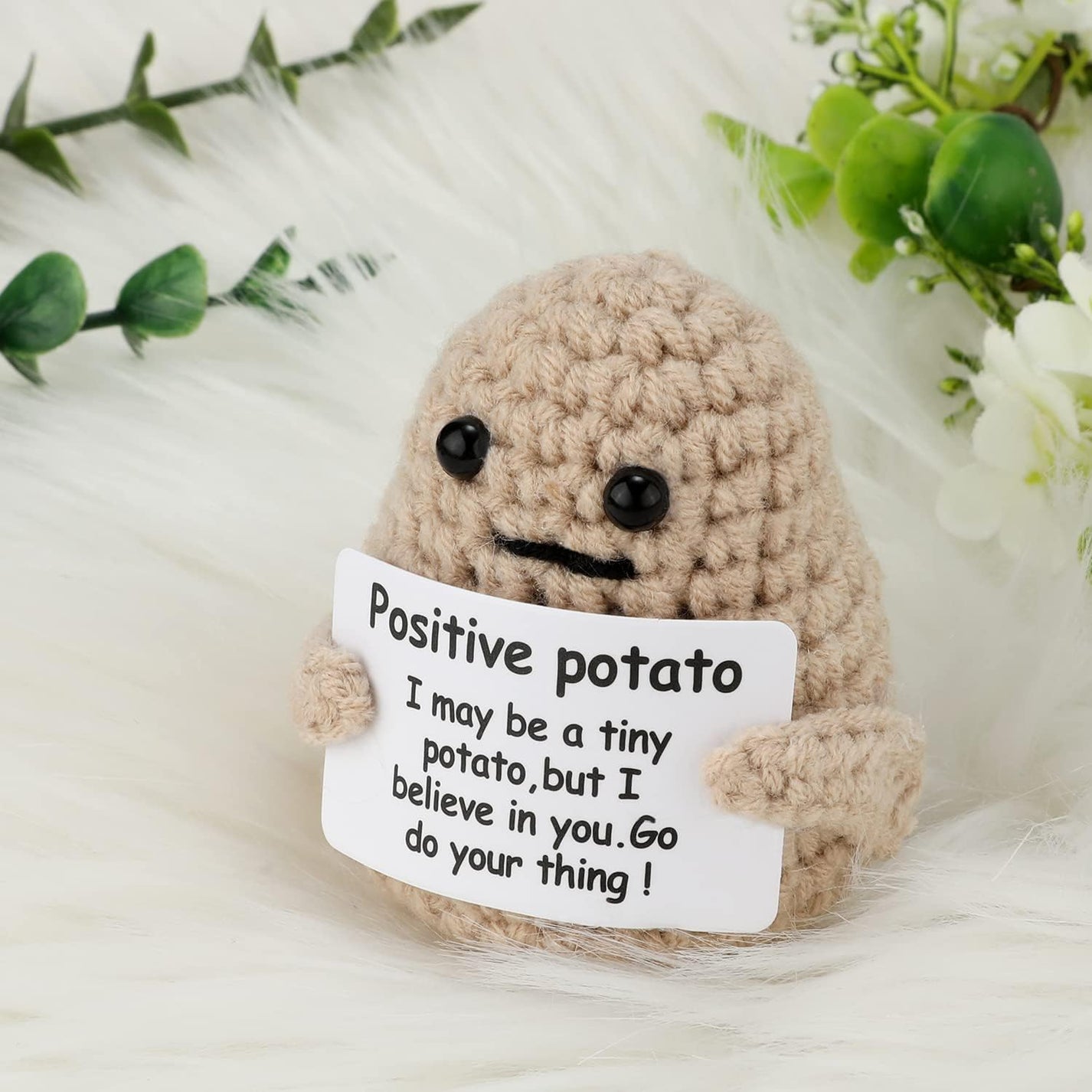 Feeling Down Squeeze This Woolly Potato and Read Its Encouraging Words ...