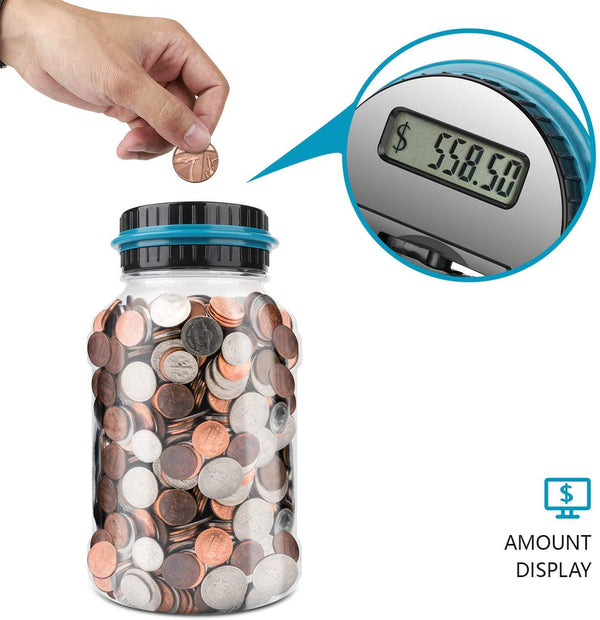 Digital Counting Money Jar – Odd Gifts.com