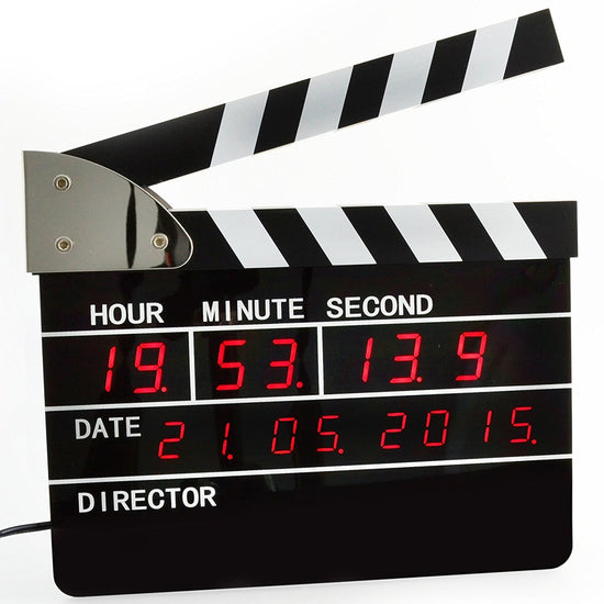 Directors Clapperboard Alarm Clock – OddGifts.com