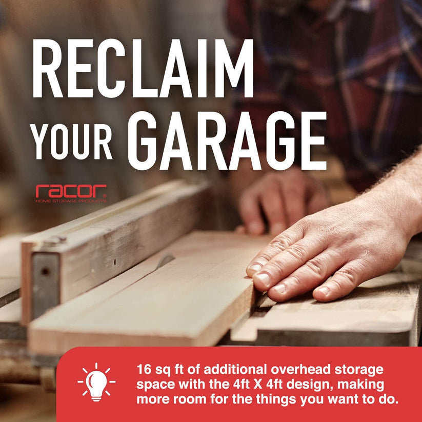 Pulley System Storage Rack For Garage – Odd Gifts.com