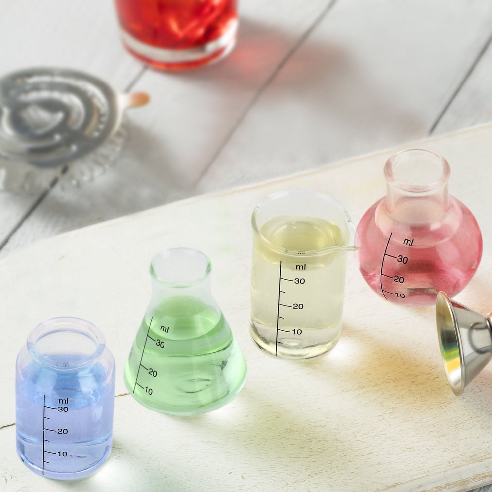 Set of 4 Lab Shot Glasses – Odd Gifts.com