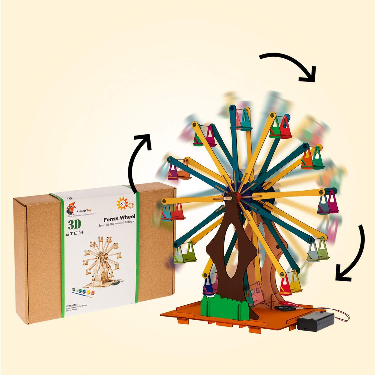 Wooden Ferris Wheel Building Kit – OddGifts.com